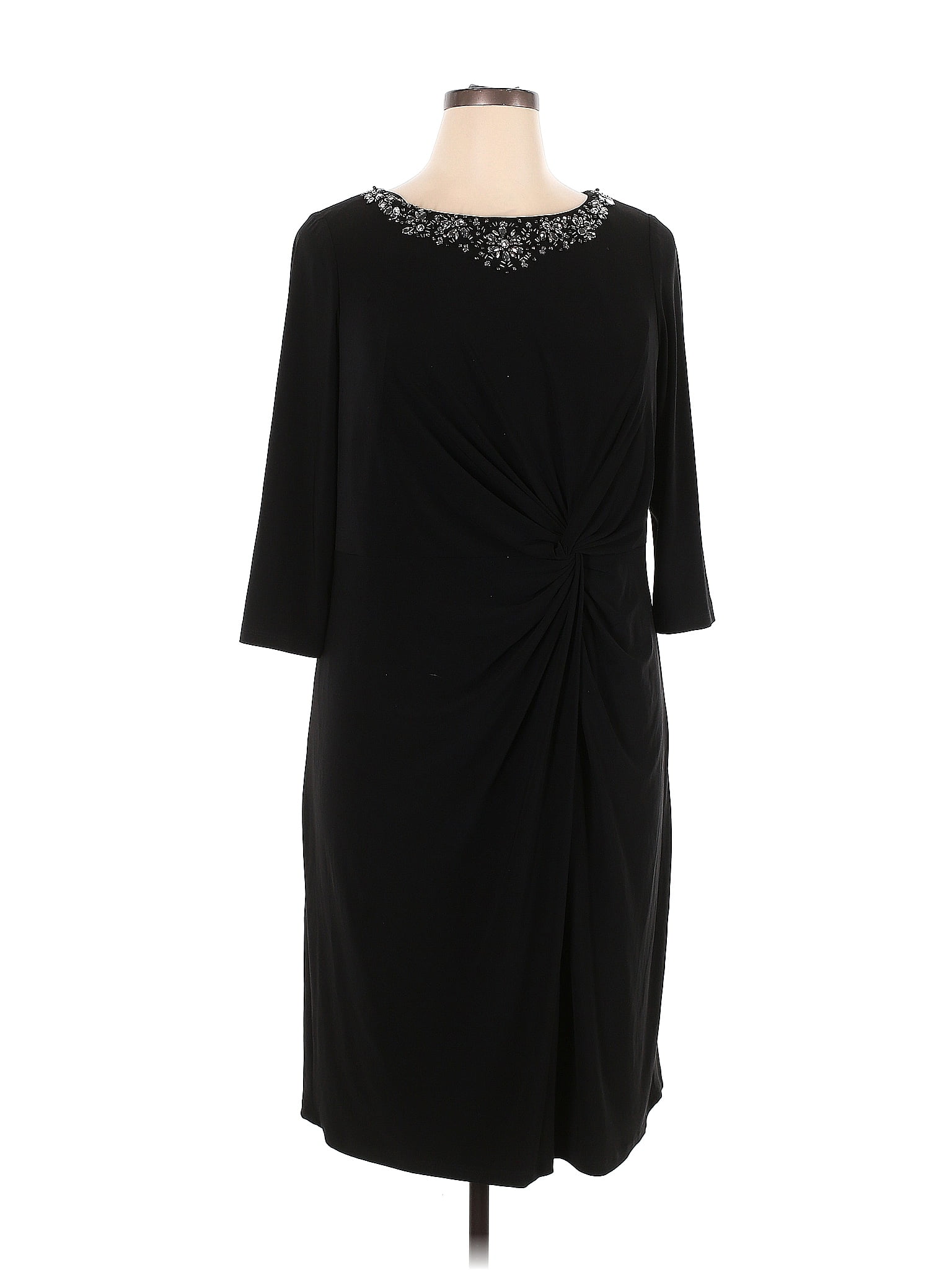 Alex Evenings Black Cocktail Dress Size 16 - 76% off | ThredUp