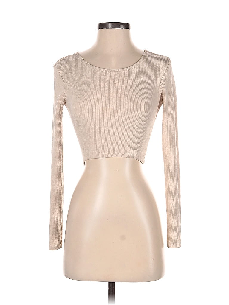 Zara Tan Long Sleeve Top Size S - 54% off | ThredUp