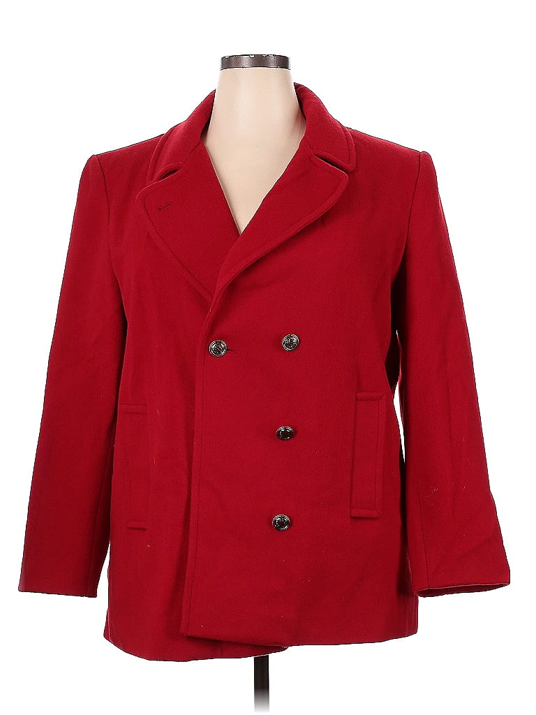 Talbots Red Wool Coat Size 16 - 74% off | ThredUp