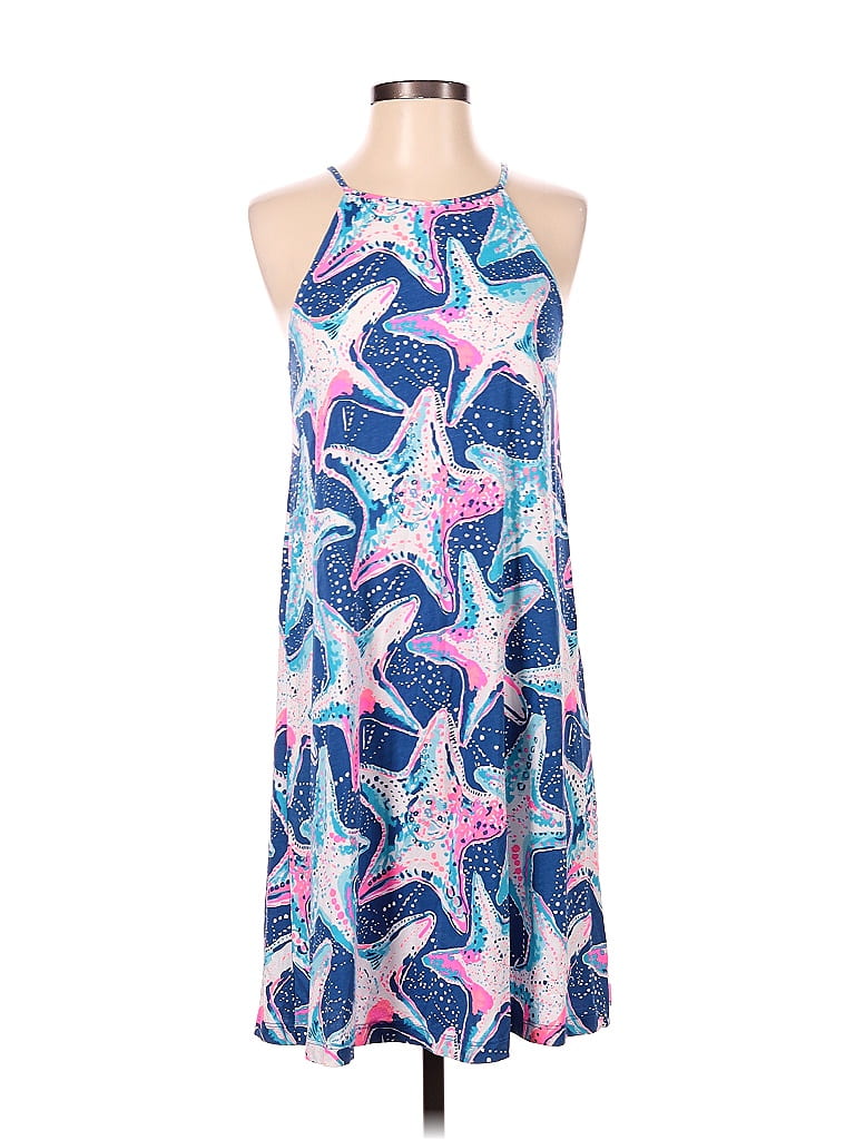 Lilly Pulitzer 100 Pima Cotton Floral Motif Paisley Stars Graphic