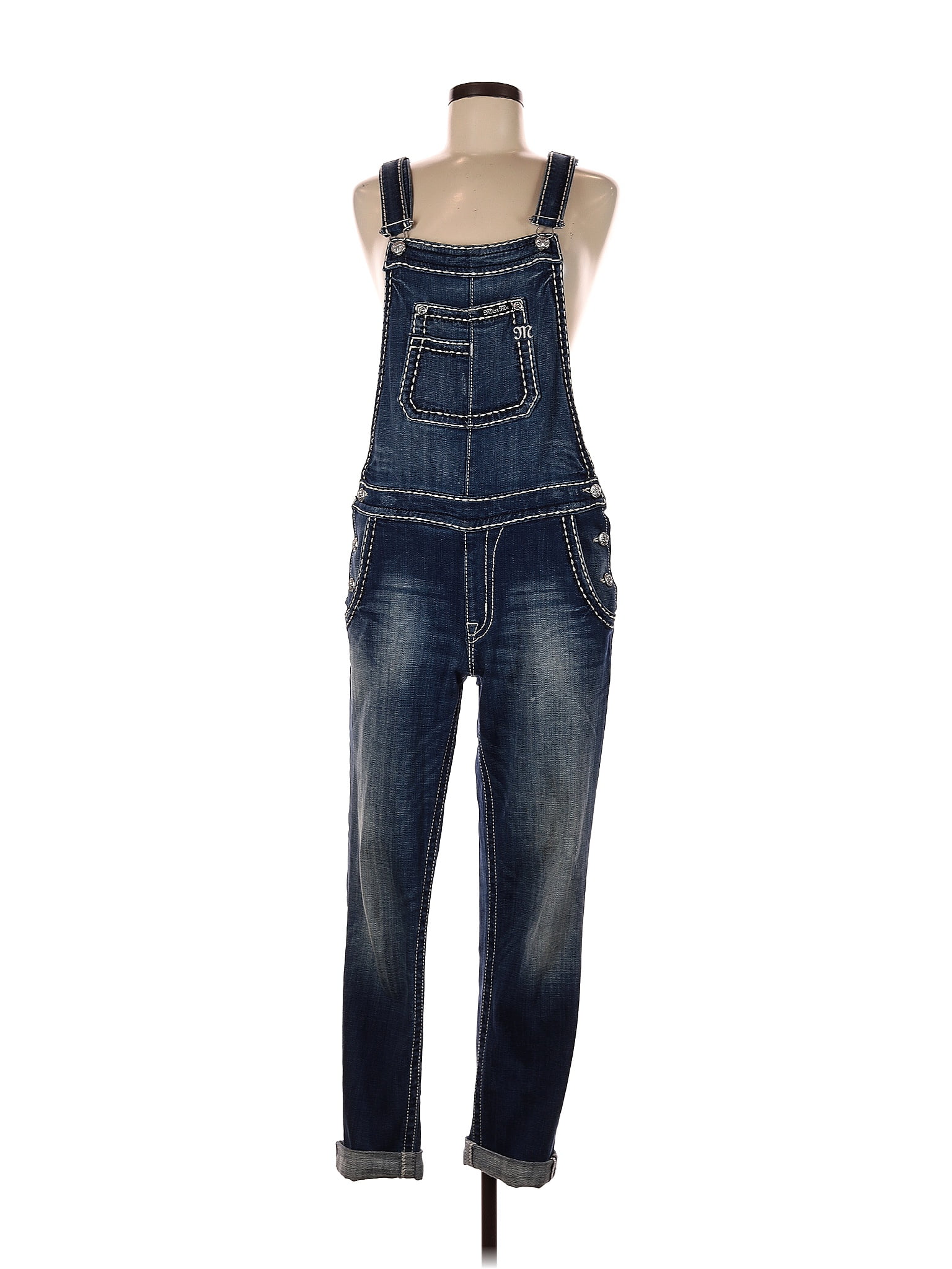Miss Me Blue Overalls Size M - 41% off | ThredUp