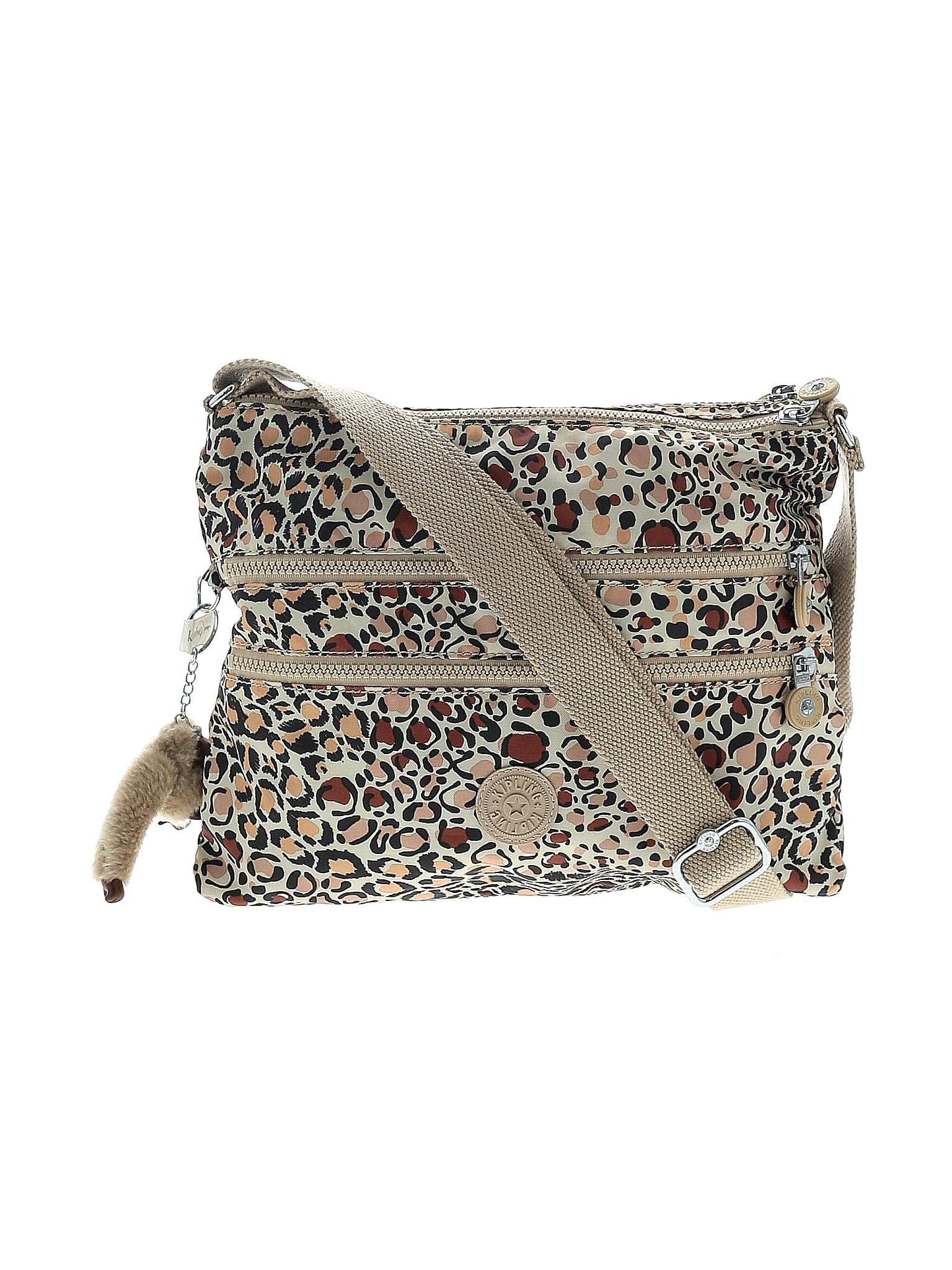 Kipling Animal Print Leopard Print Ivory Crossbody Bag One Size - 64% ...
