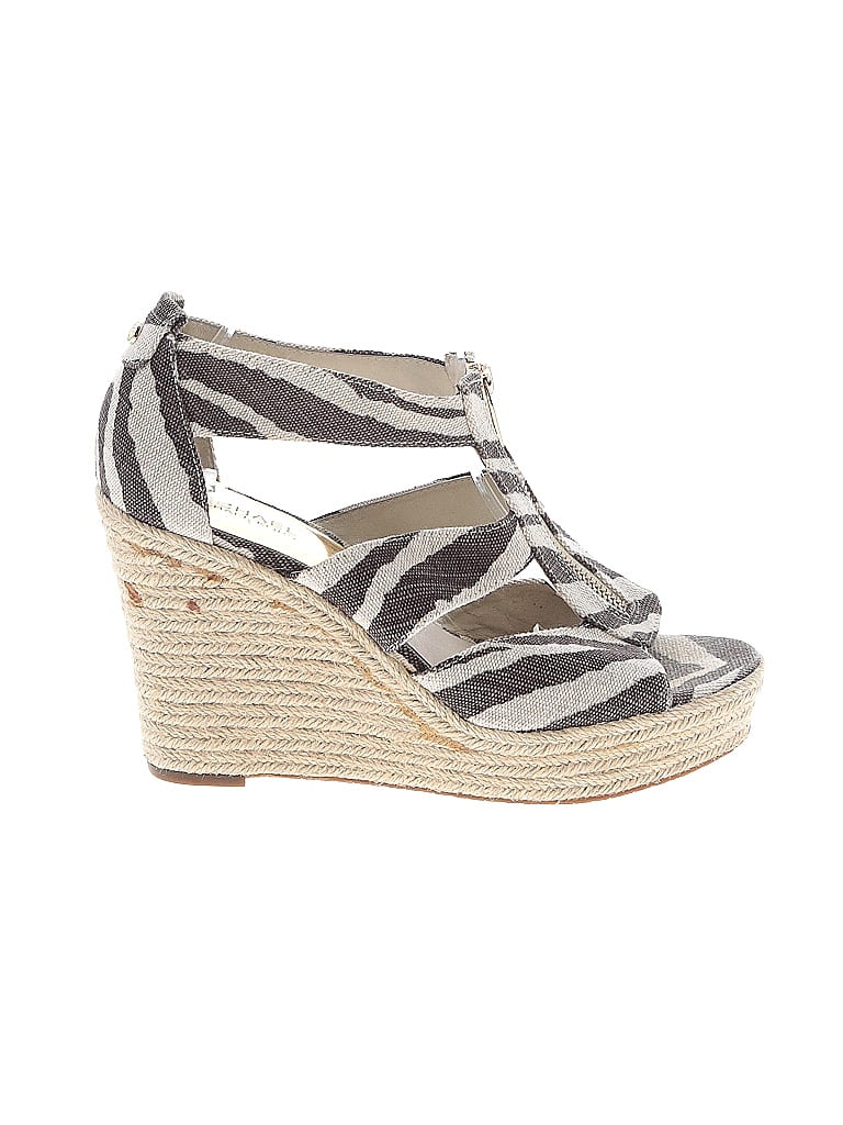 MICHAEL Michael Kors Animal Print Zebra Print Gray Wedges Size 9 - 66% ...