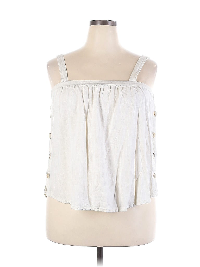Universal Thread White Sleeveless Blouse Size Xxl 21 Off Thredup