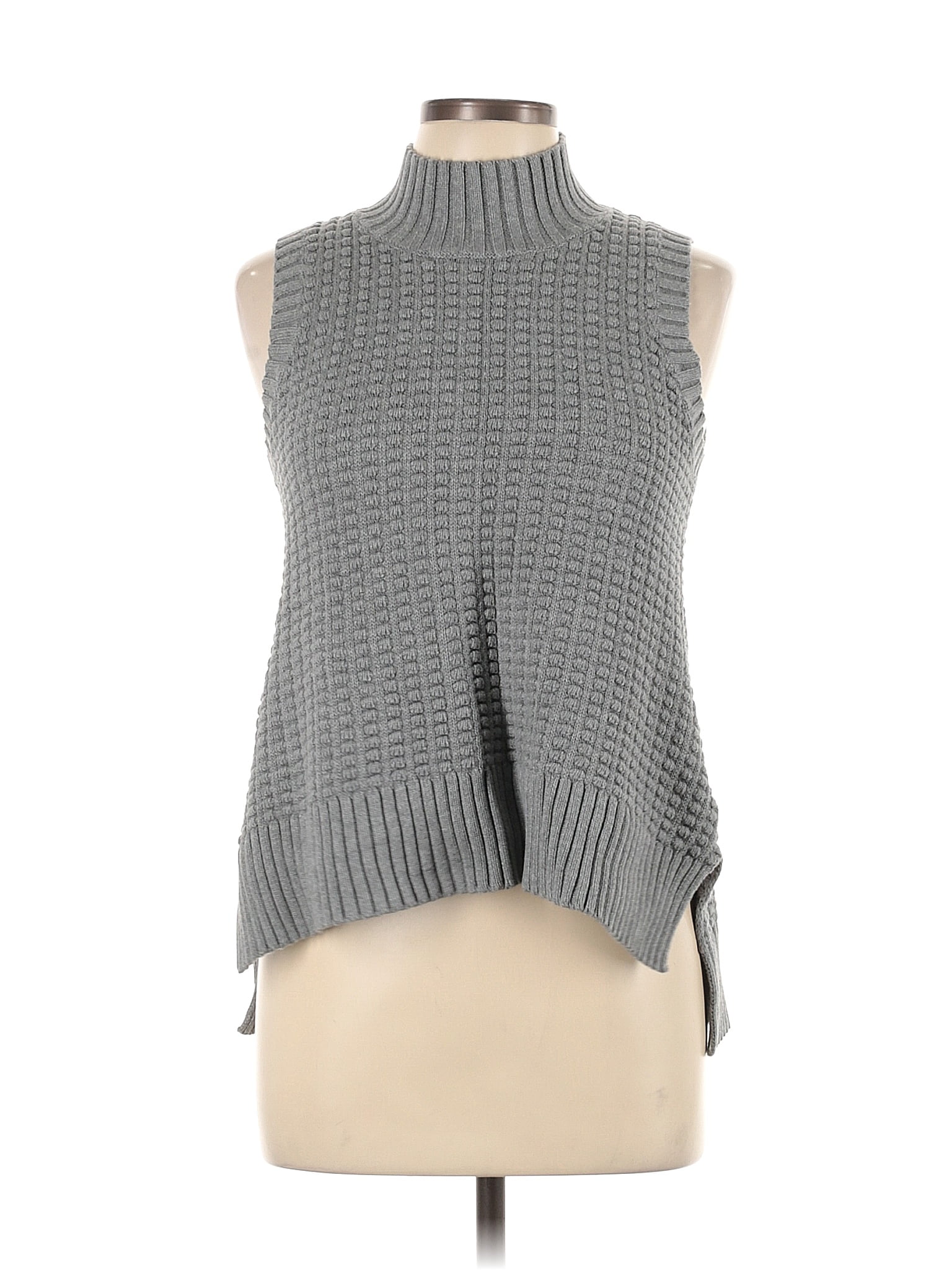 French Connection 100% Cotton Gray Turtleneck Sweater Size L - 79% off ...