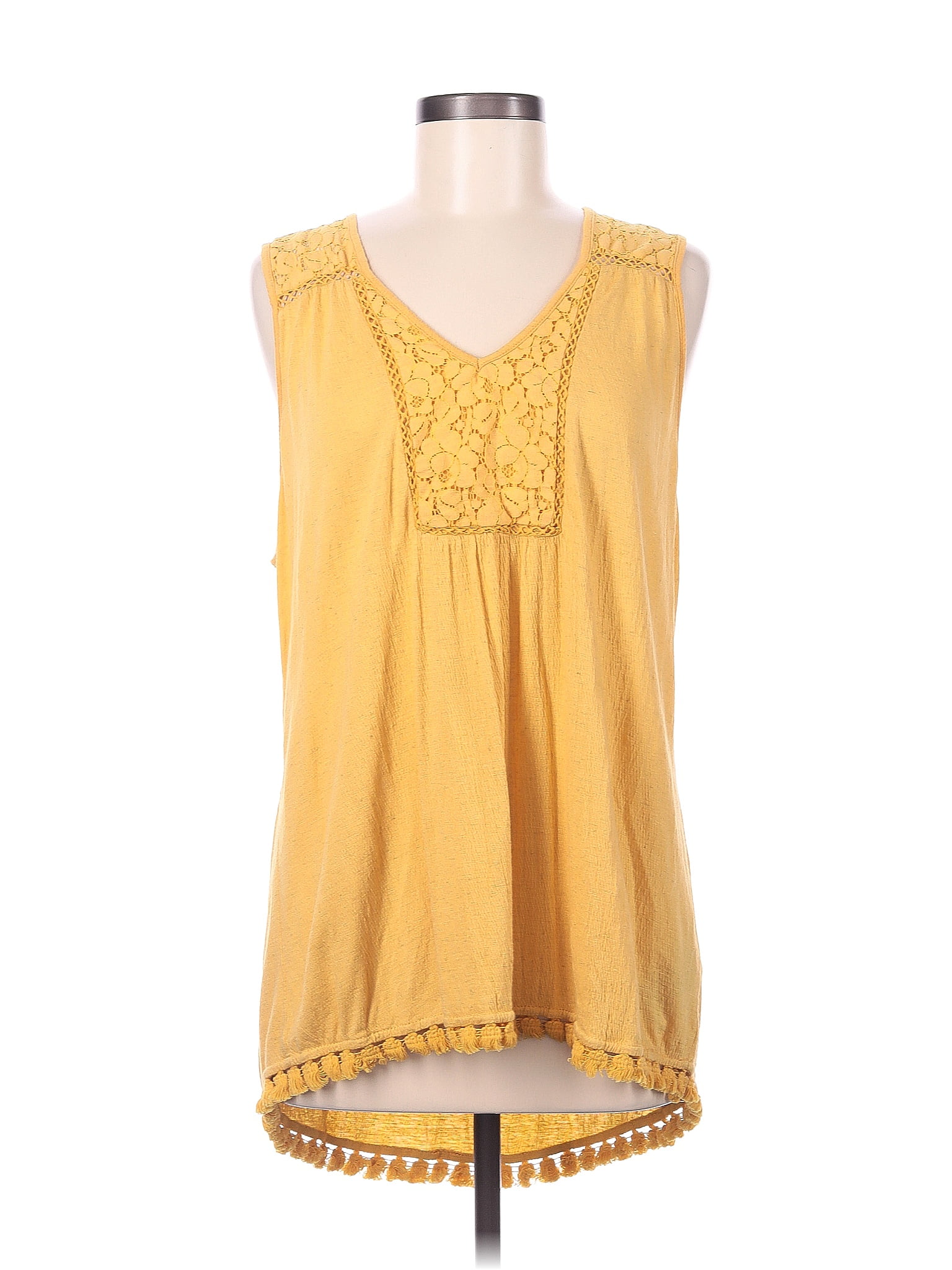 Knox Rose Yellow Sleeveless Blouse Size M - 42% off | ThredUp