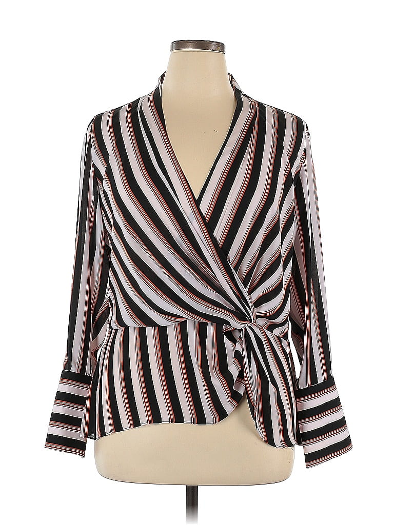 Chelsea28 100 Polyester Pink Long Sleeve Blouse Size Xl 64 Off