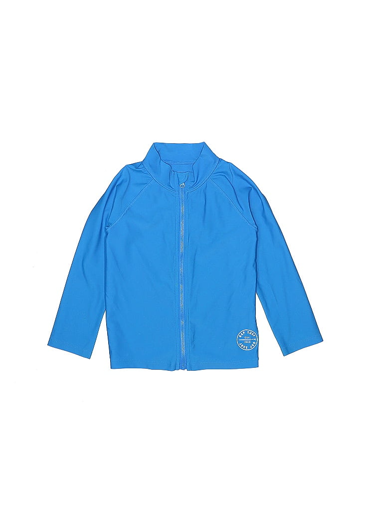 Baby Gap Solid Blue Track Jacket Size 3 - 46% off | ThredUp