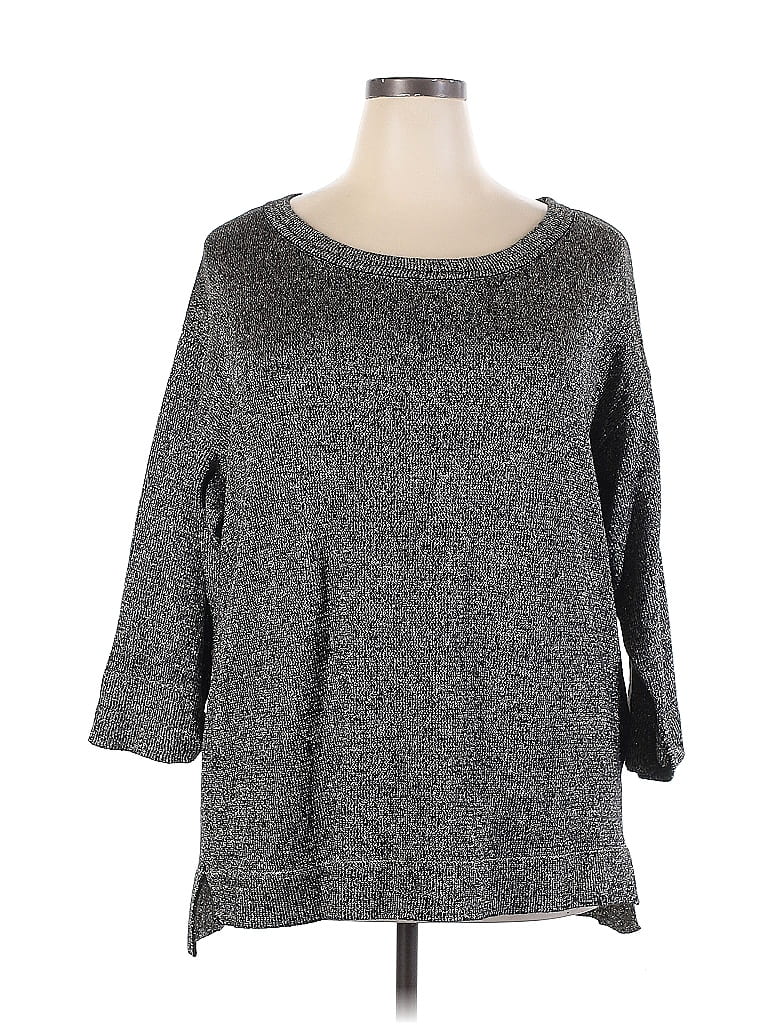 Assorted Brands Marled Gray Pullover Sweater Size 50 (EU) (Plus) - 60% ...