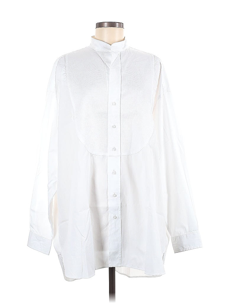 Frank & Eileen 100% Cotton White Long Sleeve Button-Down Shirt Size M - 76% off | ThredUp