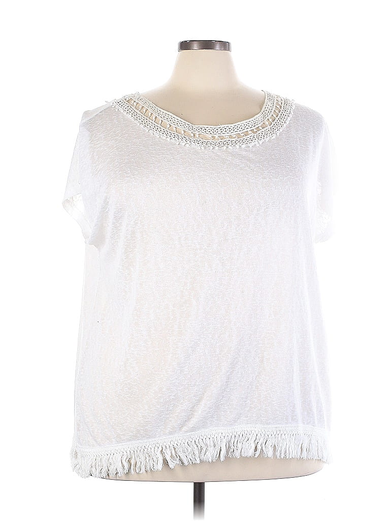 Cato White Short Sleeve Top Size 26 - 28 (Plus) - 31% off | ThredUp