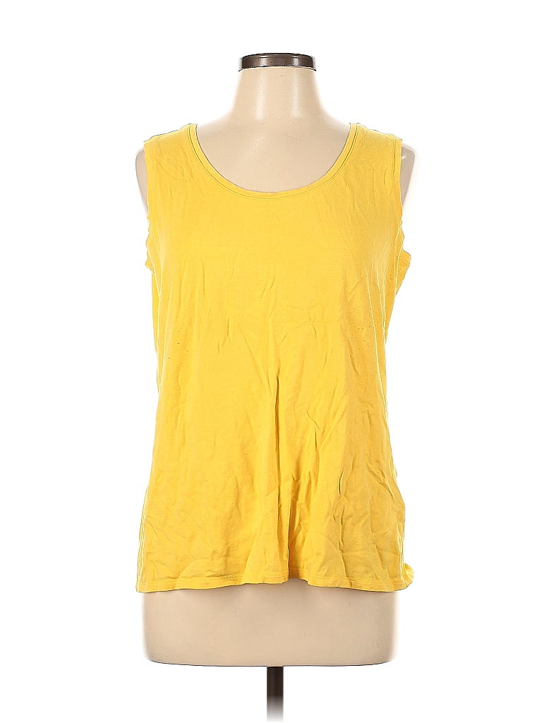 Lemon Way Yellow Sleeveless T-Shirt Size L - 65% off | ThredUp