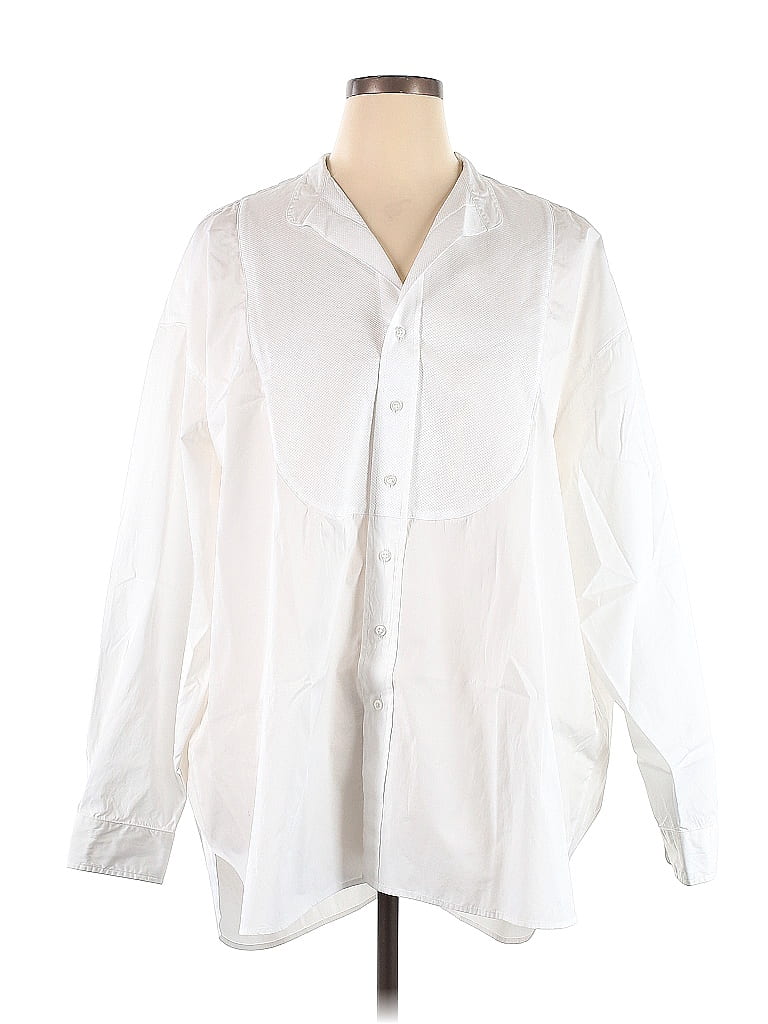 Frank & Eileen 100% Cotton White Long Sleeve Button-Down Shirt Size XL - 76% off | ThredUp