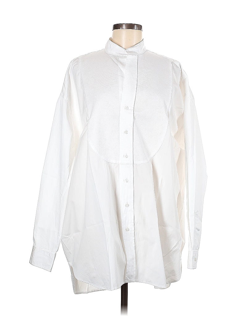 Frank & Eileen 100% Cotton White Long Sleeve Button-Down Shirt Size M - 78% off | ThredUp