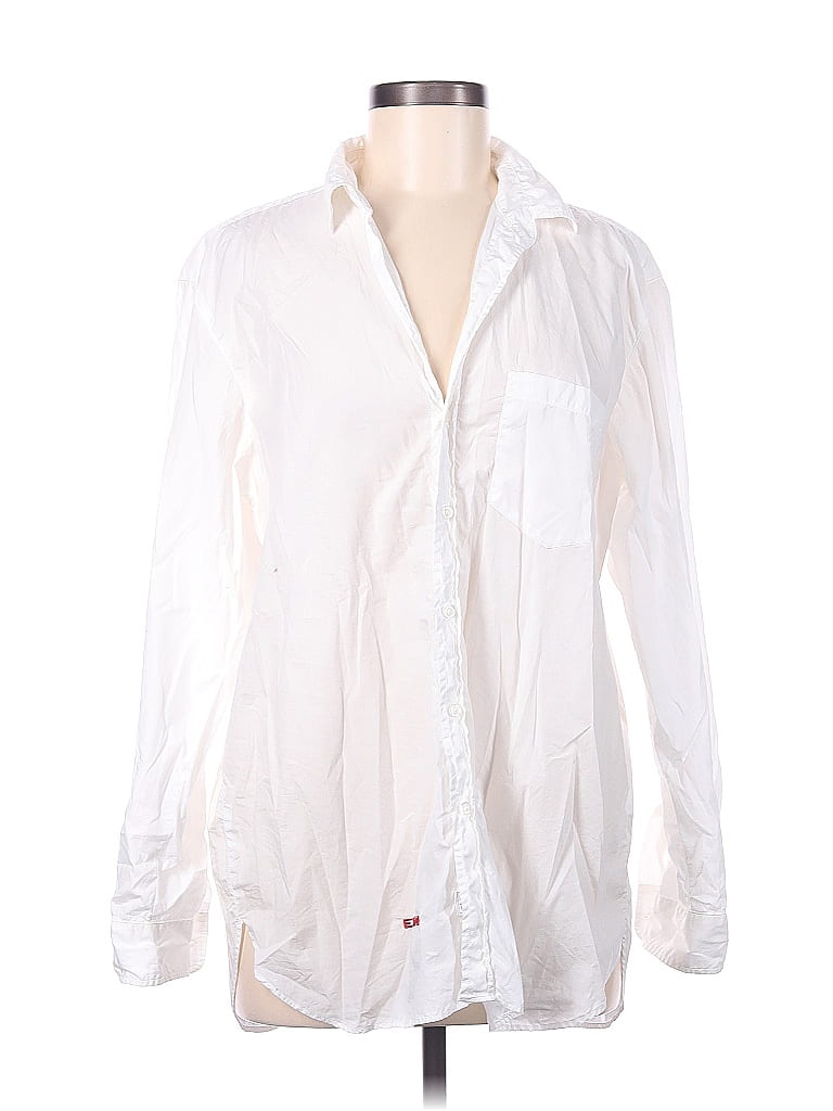 Frank & Eileen 100% Cotton White Long Sleeve Button-Down Shirt Size M - 73% off | ThredUp