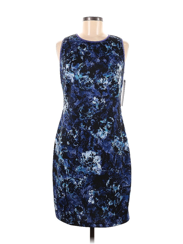 Marc New York Andrew Marc Graphic Blue Cocktail Dress Size 6 - 82% off ...