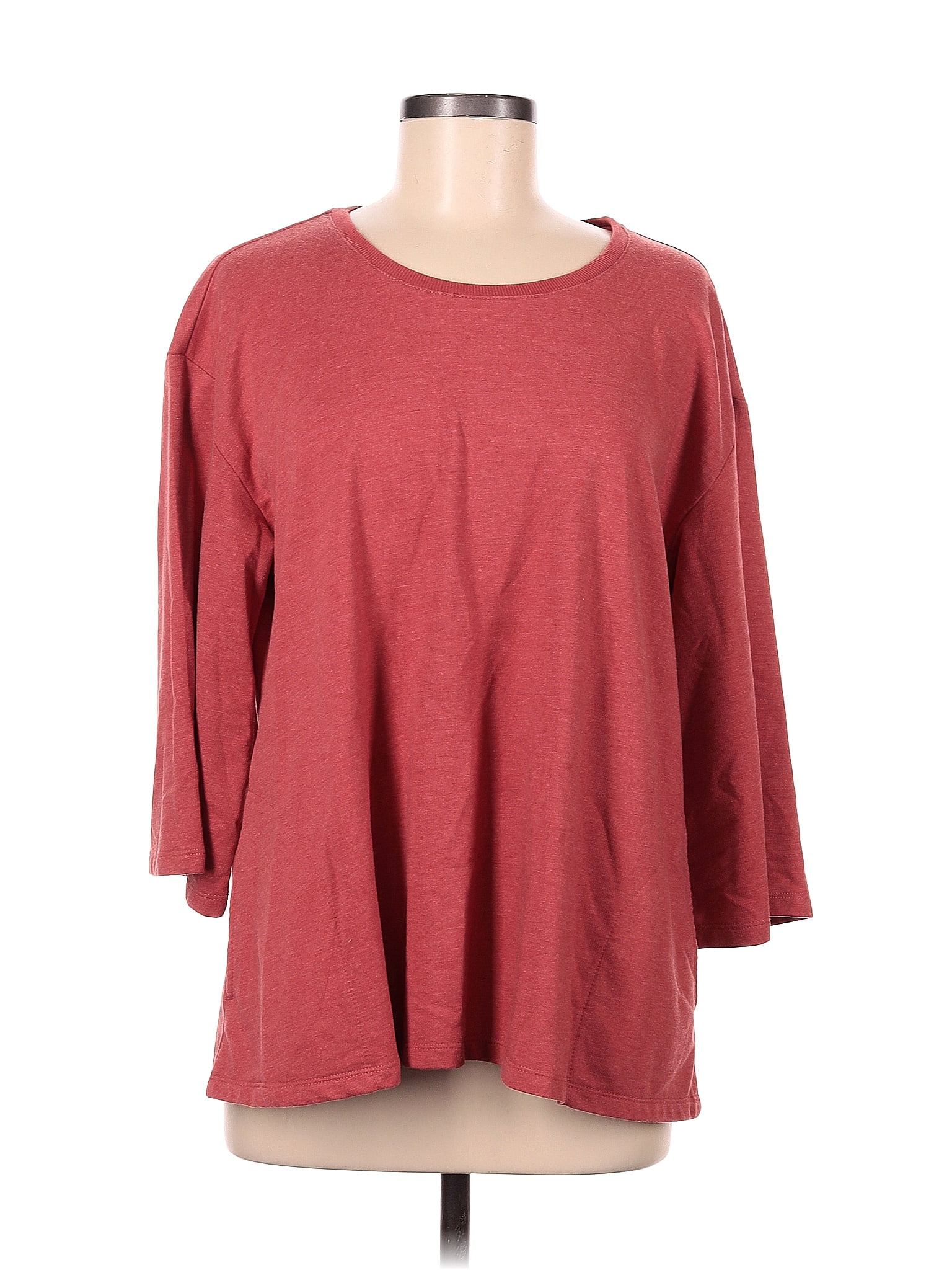 Logo By Lori Goldstein Burgundy 3 4 Sleeve T Shirt Size M 70 Off
