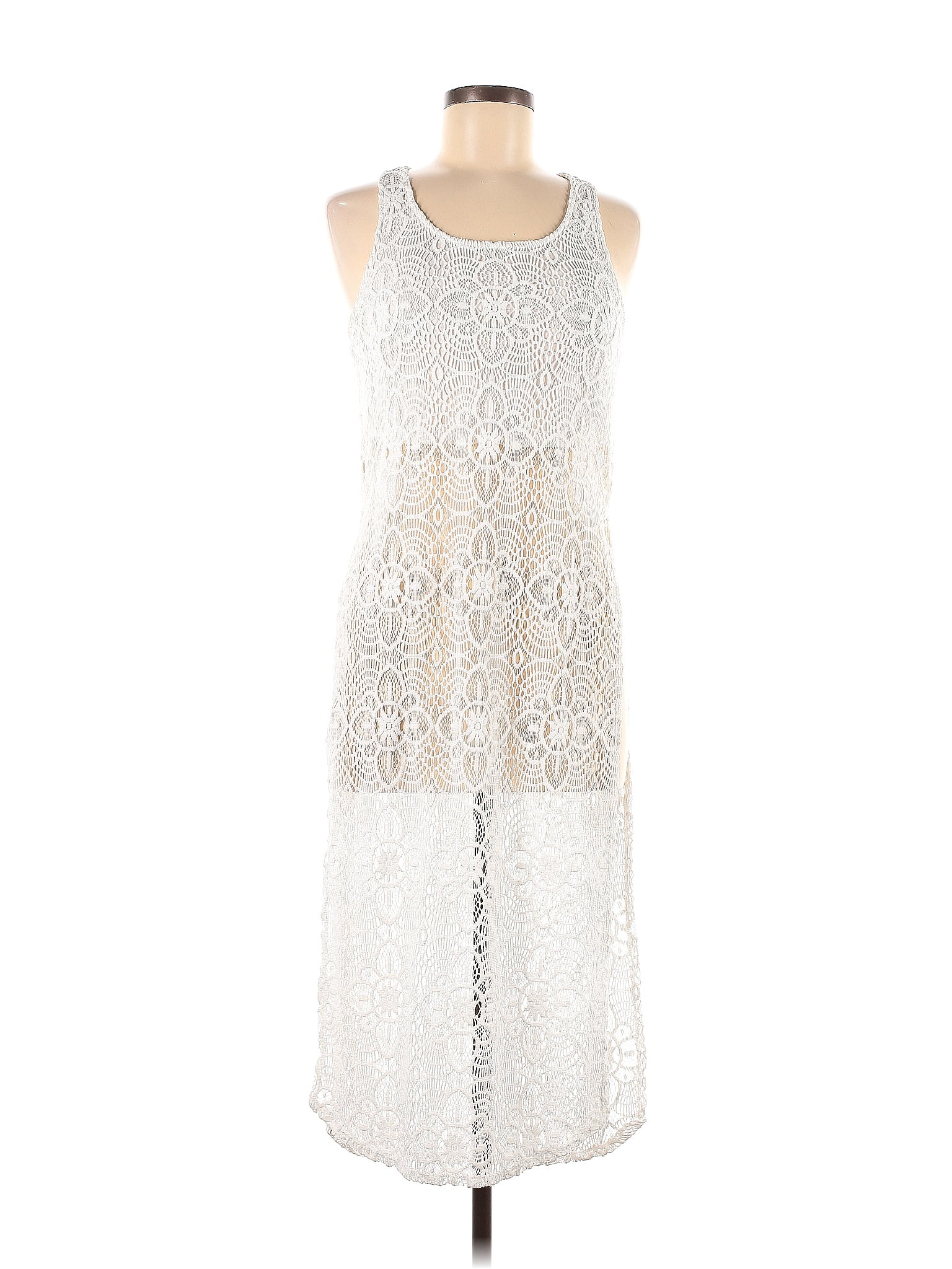 Express 100 Polyester White Casual Dress Size M 72 Off Thredup