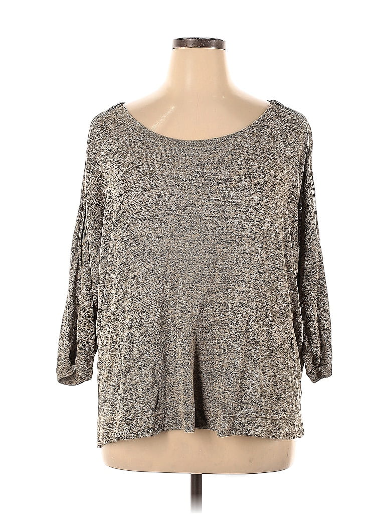 Misia Marled Gray Pullover Sweater Size 1X (Plus) - 56% off | ThredUp