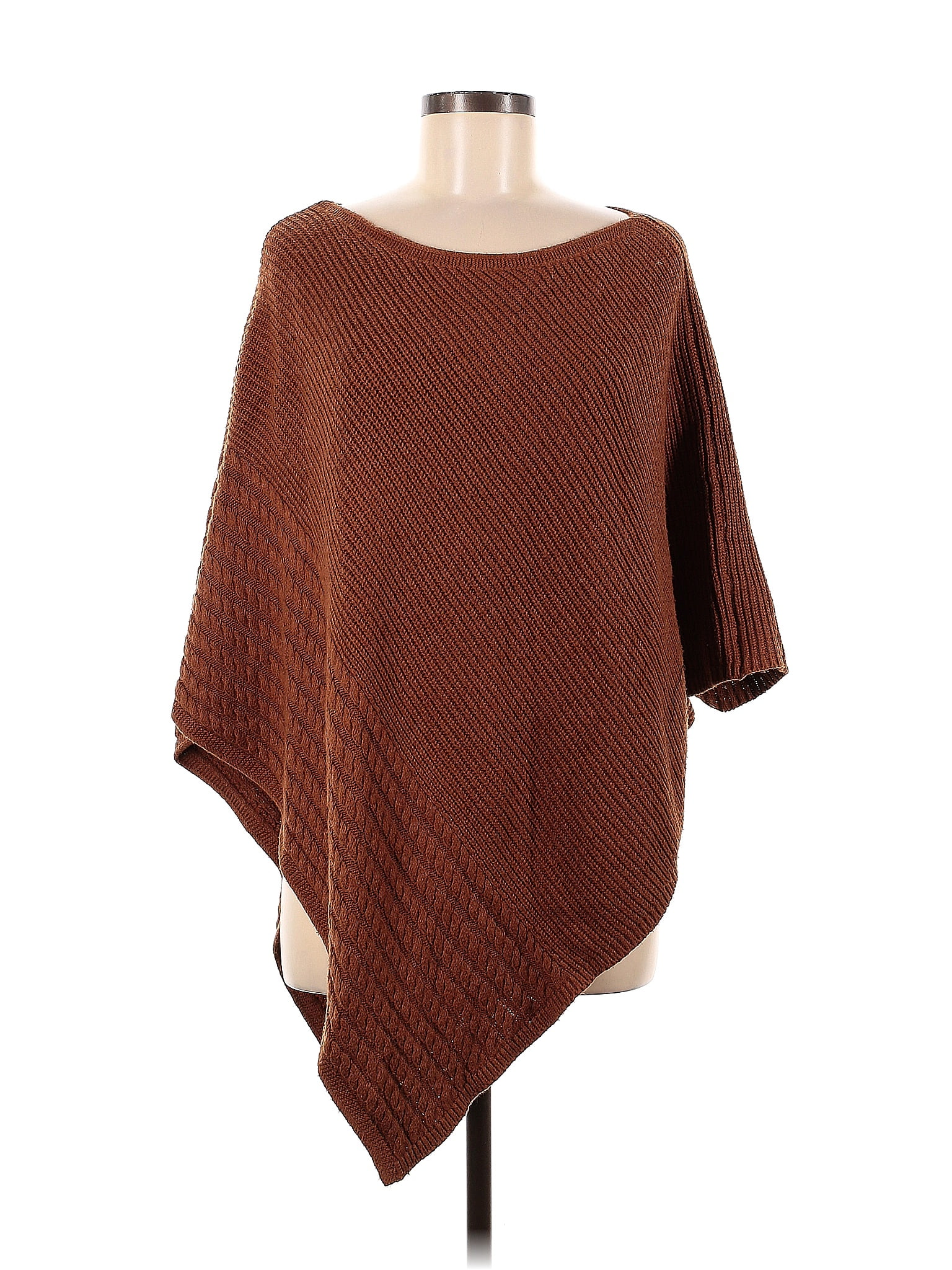 J.Jill Brown Poncho One Size - 66% off | ThredUp