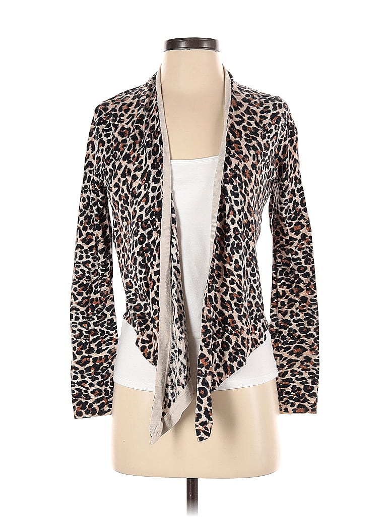 Moda International Animal Print Brown Cardigan Size S - 78% off | ThredUp