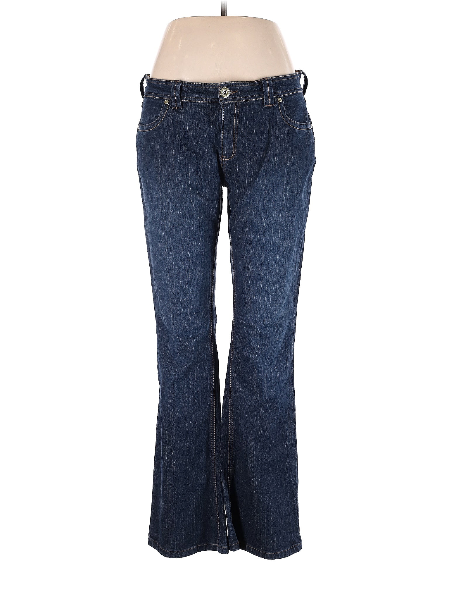 Daisy Fuentes Chevron Blue Jeans Size 12 - 58% off | ThredUp