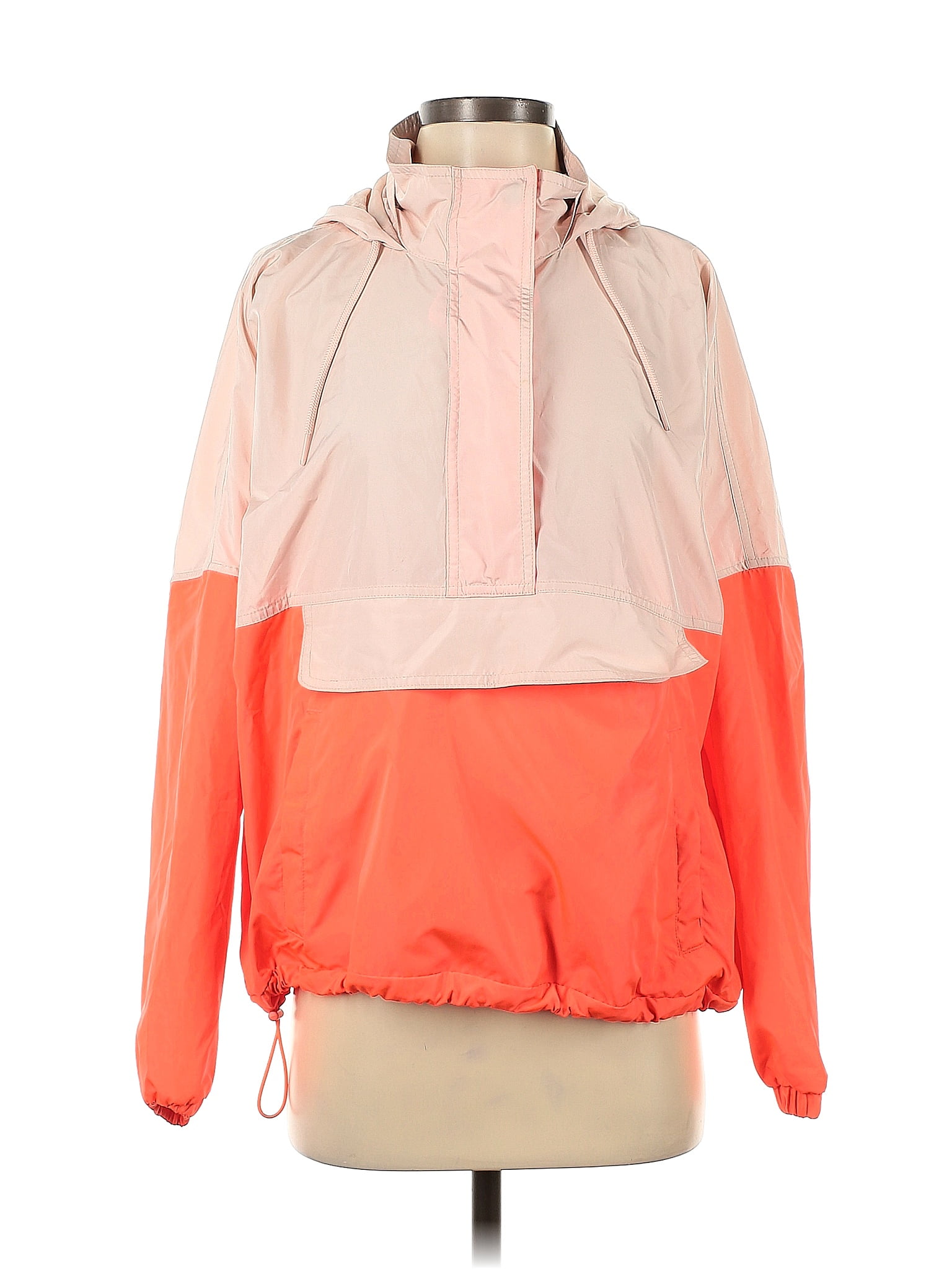 Gap Fit 100% Polyester Color Block Ombre Orange Windbreaker Size S - 67 ...