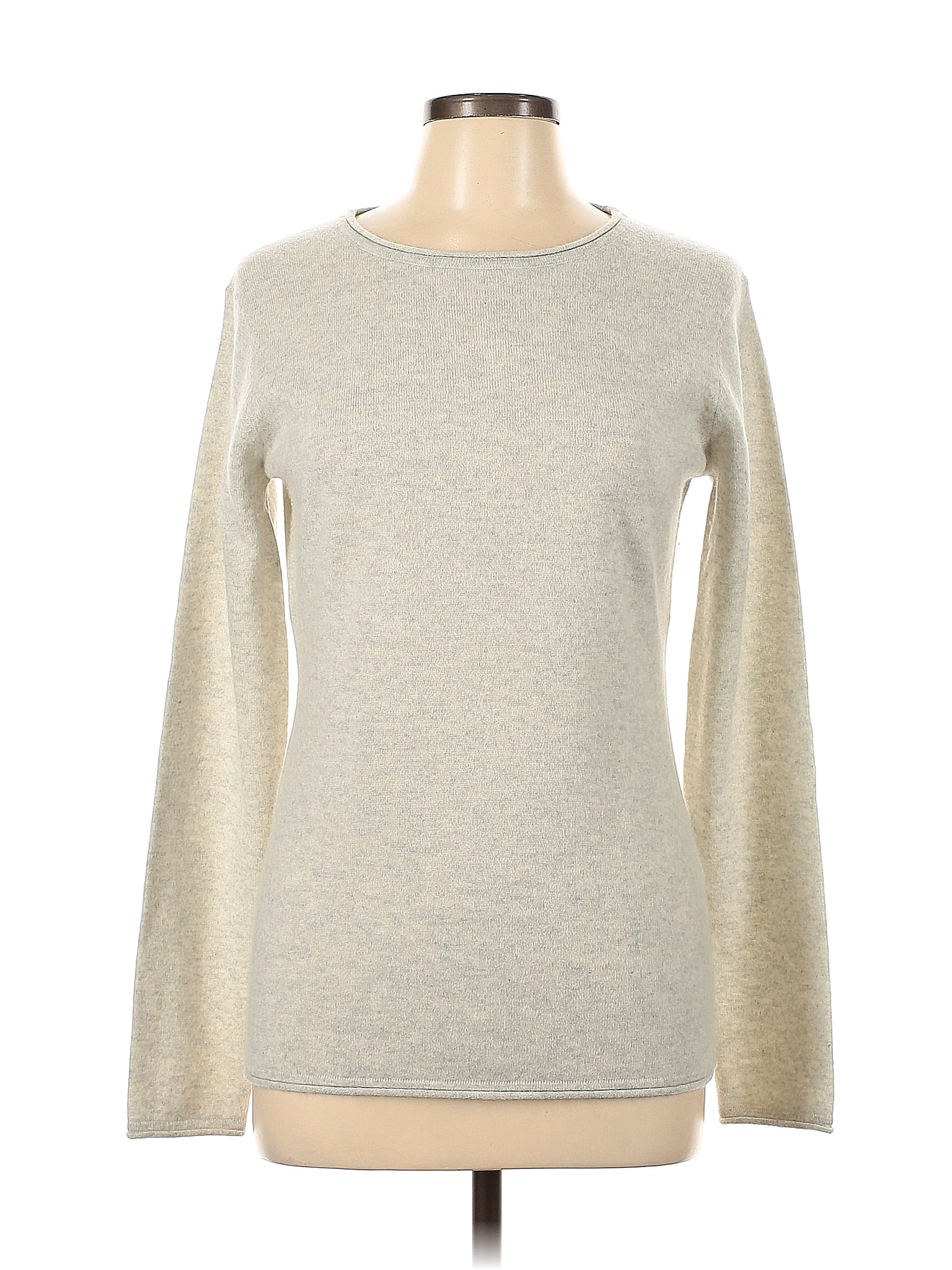 Assorted Brands 100% Cashmere Silver Cashmere Pullover Sweater Size L ...