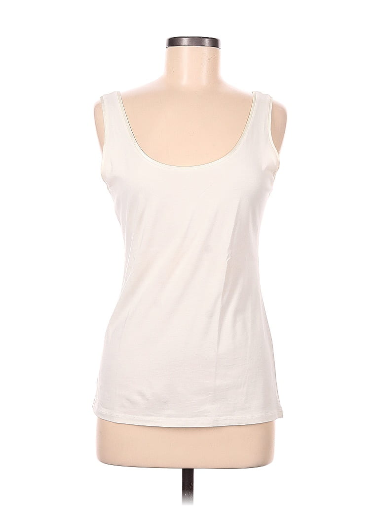Ann Taylor LOFT Outlet Ivory Tank Top Size M - 50% off | ThredUp