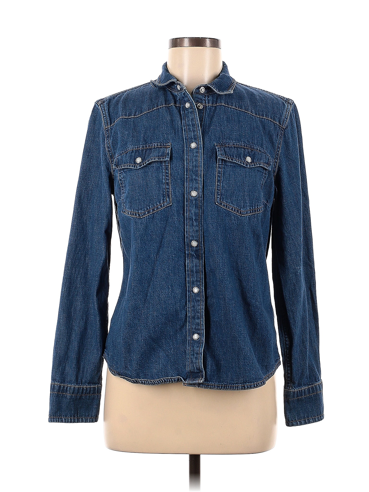 J.Crew 100% Cotton Blue Long Sleeve Button-Down Shirt Size 8 - 74% off | ThredUp