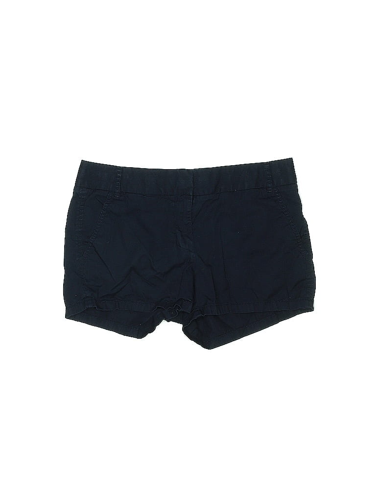 J.Crew Factory Store 100% Cotton Solid Blue Khaki Shorts Size 4 - 62% ...