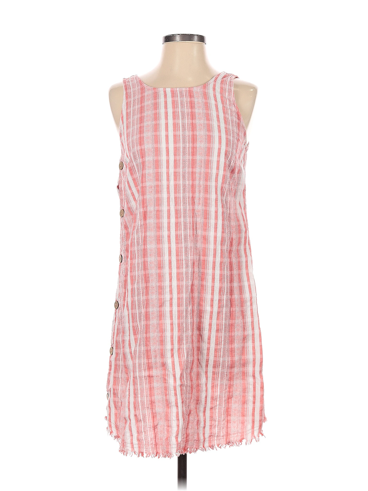 Universal Thread 100% Cotton Checkered-gingham Grid Plaid Pink Casual ...