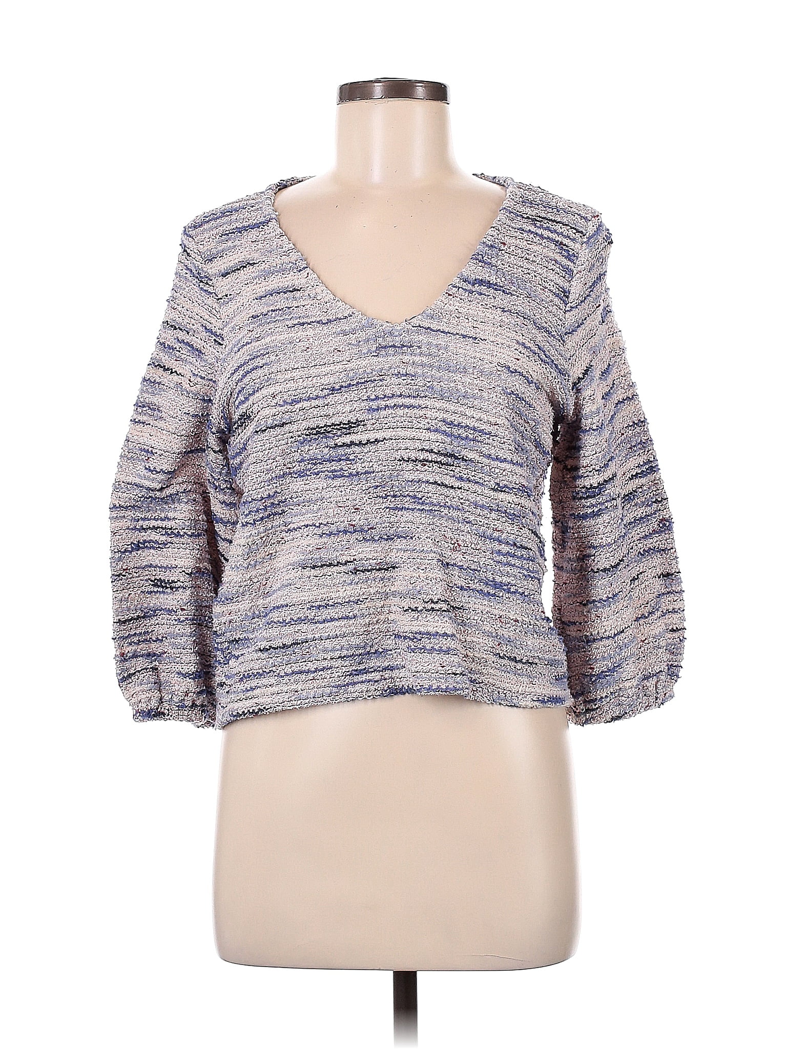 Madewell Marled Blue Pullover Sweater Size M - 81% off | ThredUp