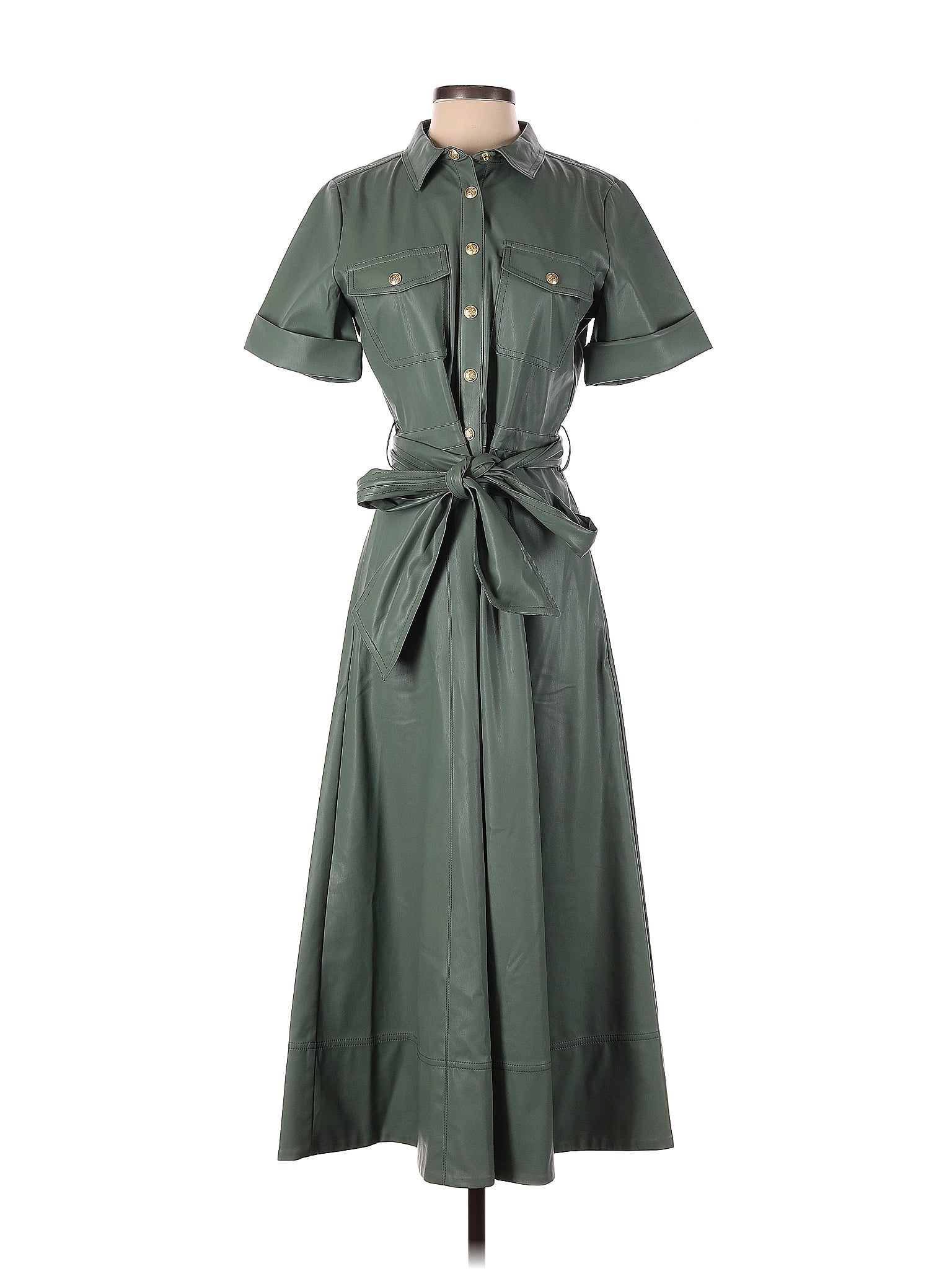 J Crew 100 Polyester Green Cocktail Dress Size 4 66 Off Thredup