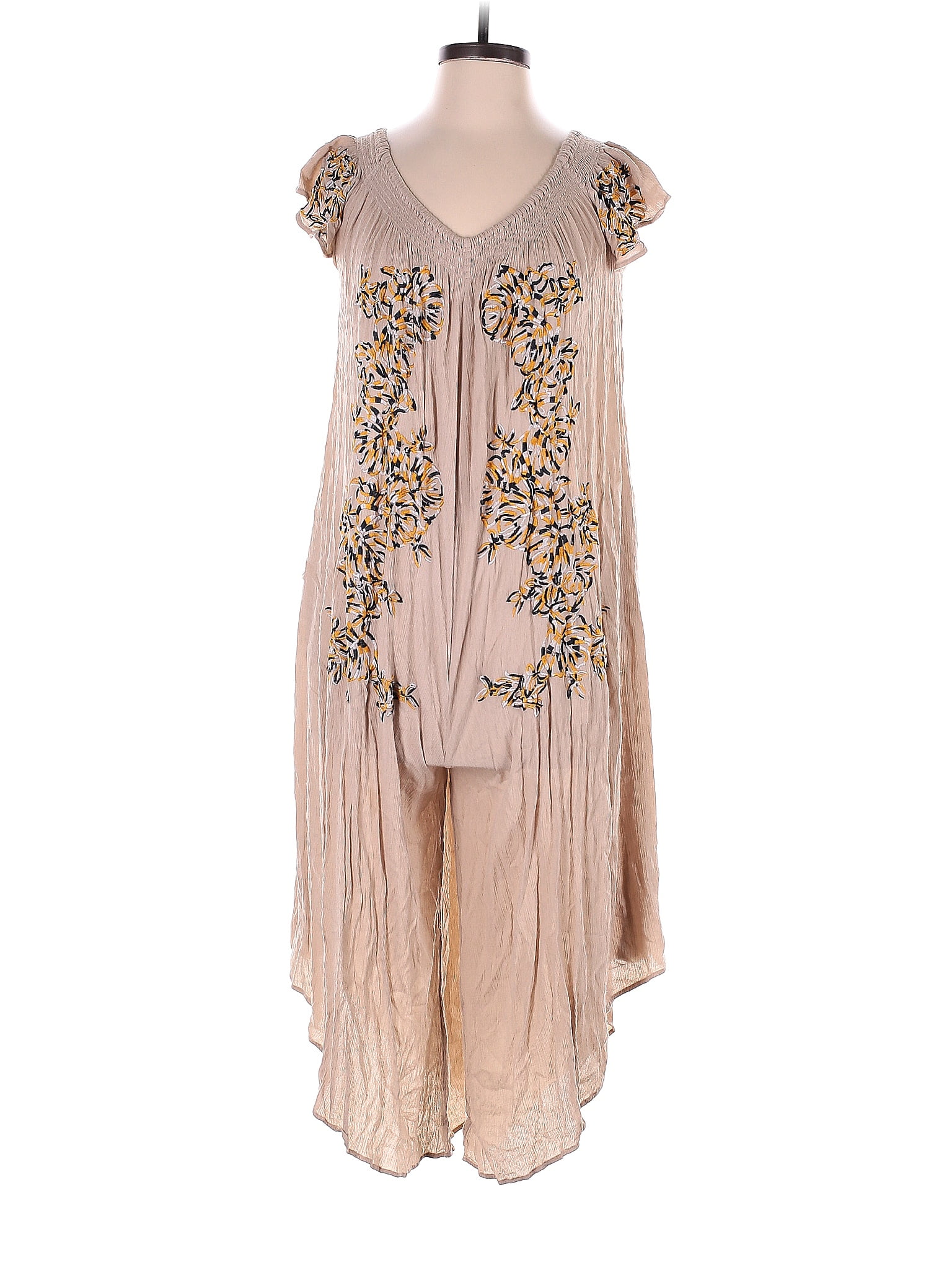 Free People 100% Rayon Tan Jumpsuit Size S - 71% off | ThredUp