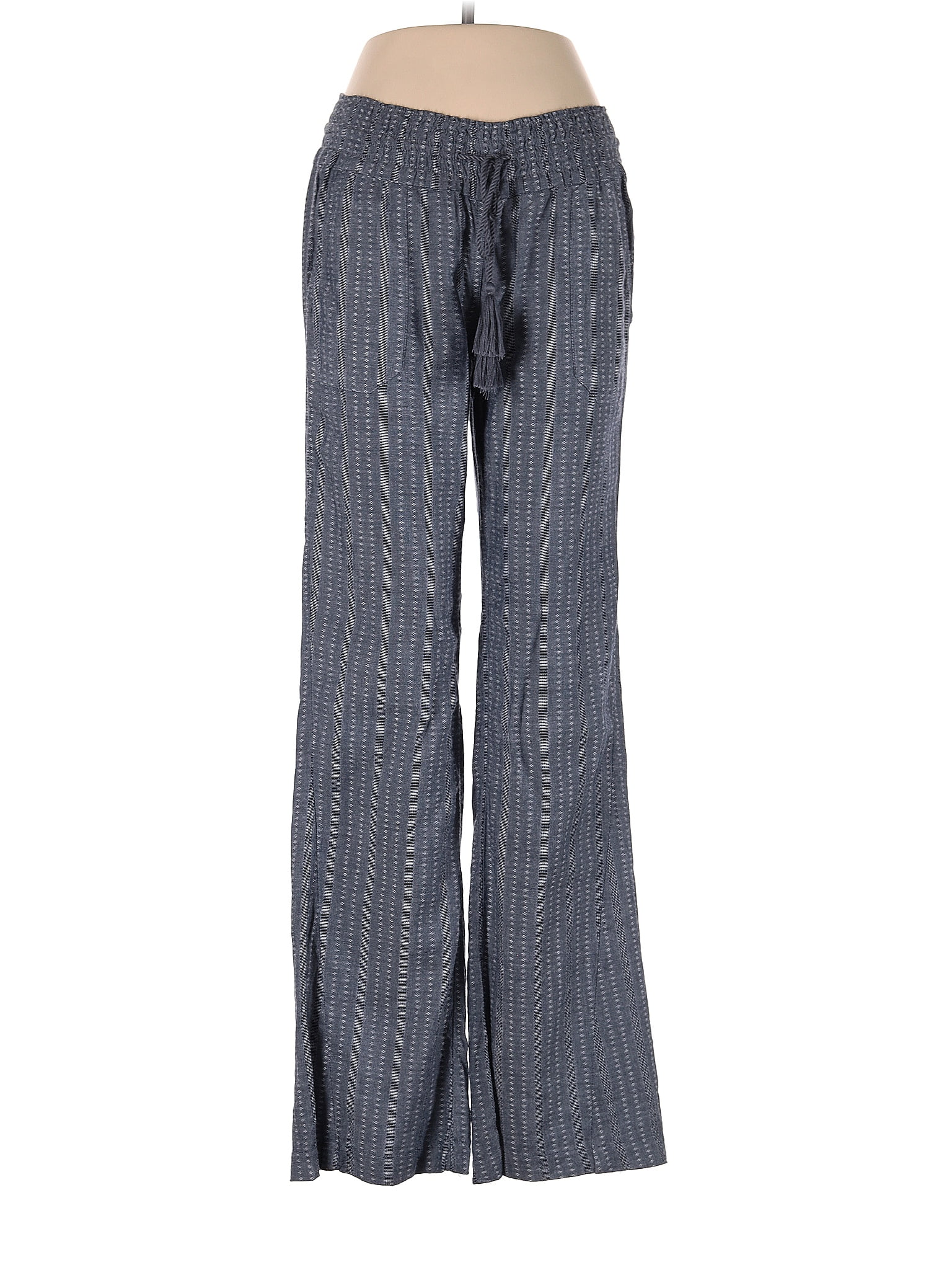 Roxy Chevron-herringbone Stripes Blue Casual Pants Size 8 - 62% off ...