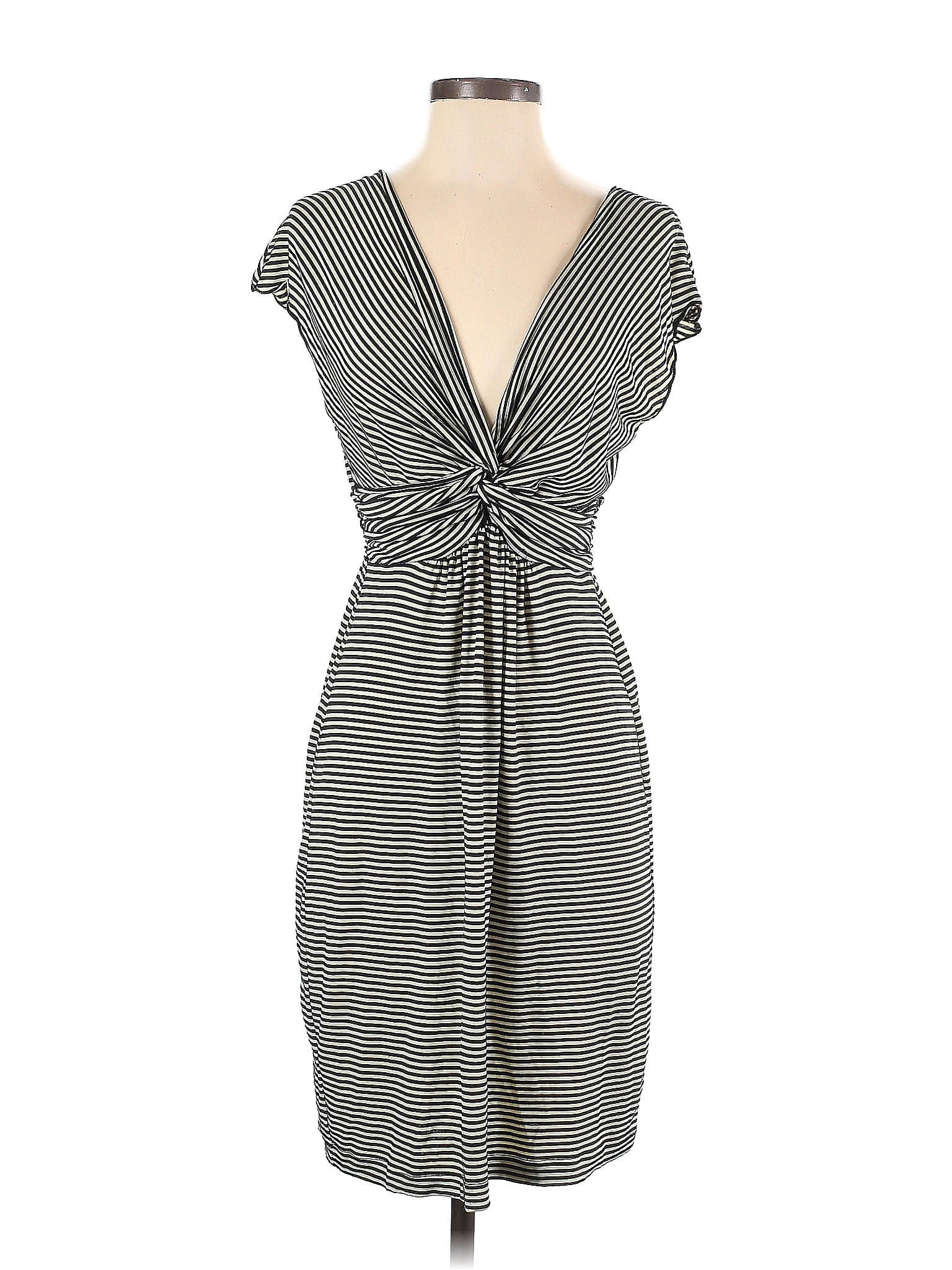 Max Edition Stripes Gray Casual Dress Size S - 52% off | ThredUp