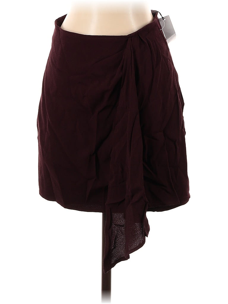 Flynn Skye 100% Rayon Solid Burgundy Formal Skirt Size S - 82% off ...