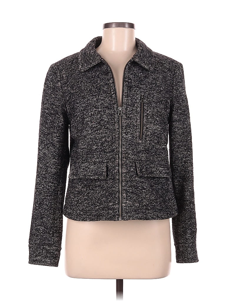 Ann Taylor LOFT Marled Tweed Gray Jacket Size M - 73% off | ThredUp