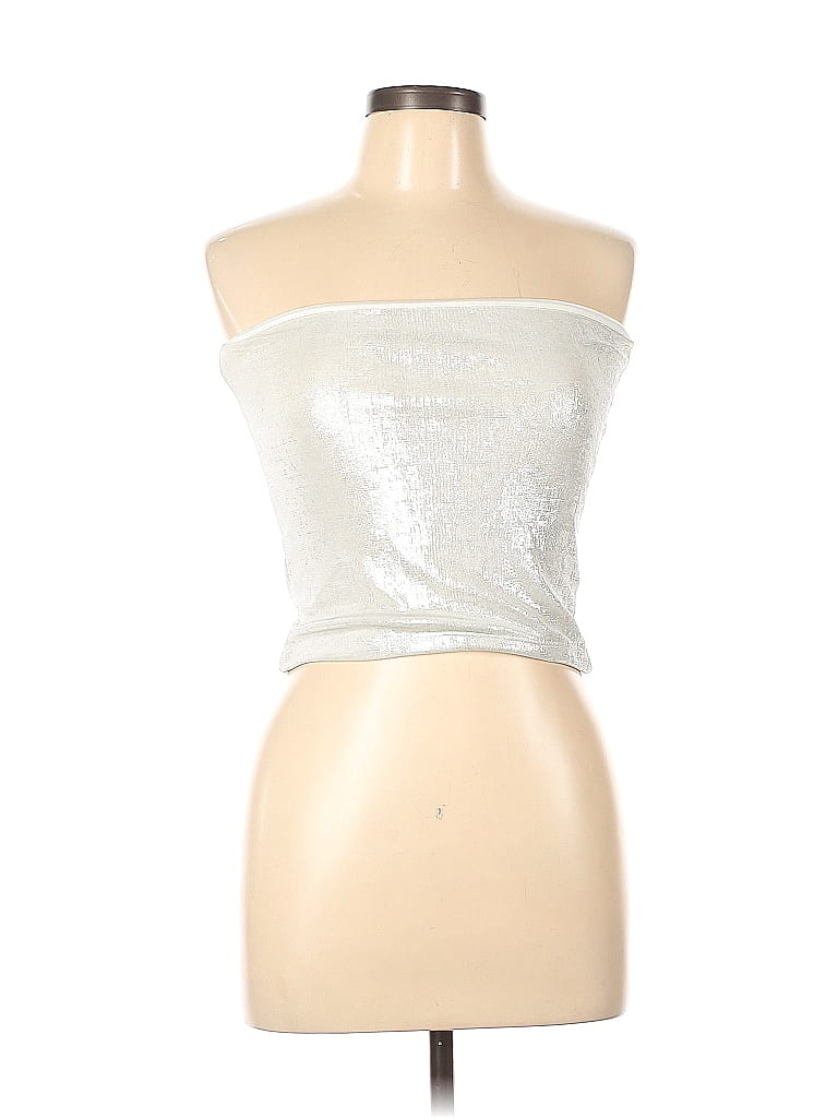 Pull&Bear Silver Tube Top Size L - 64% off | ThredUp