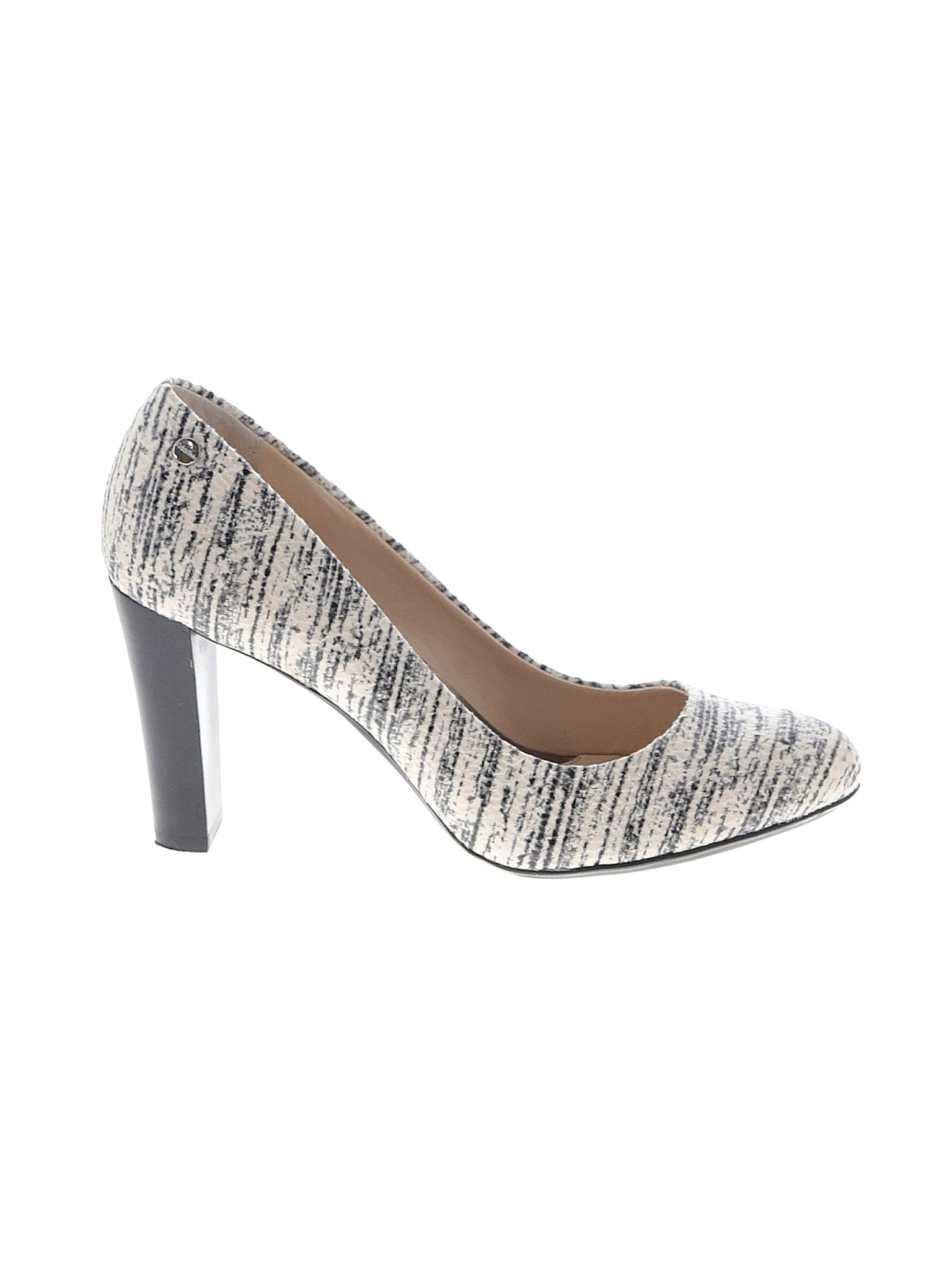 Calvin Klein Jacquard Marled Ivory Heels Size 8 1/2 - 70% off | ThredUp