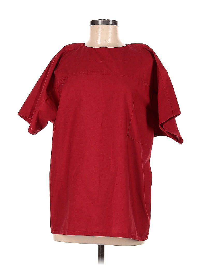 Tafford Red Short Sleeve Blouse Size M - 36% off | ThredUp