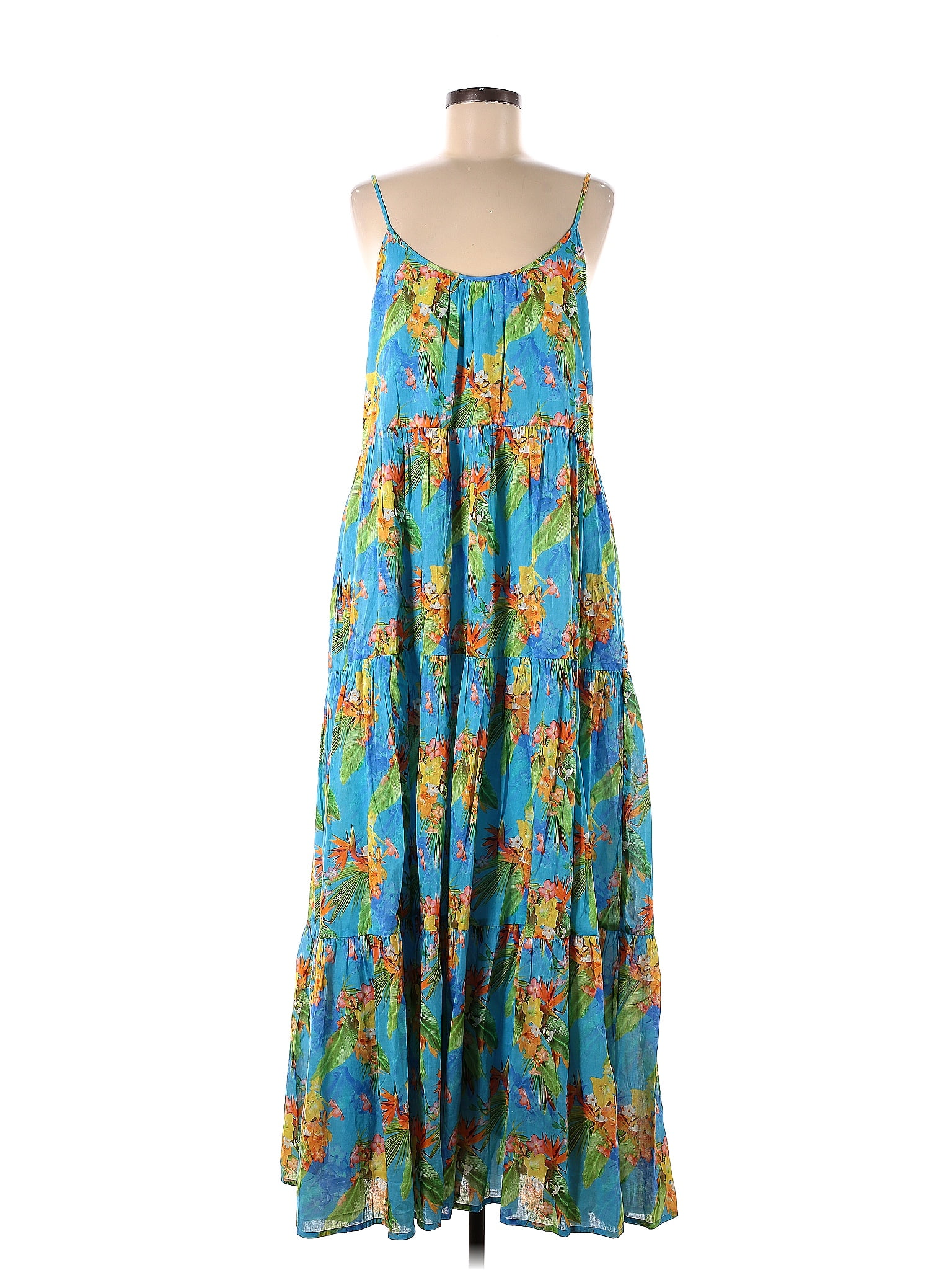 Roller Rabbit 100% Cotton Tropical Blue Casual Dress Size M - 51% off ...