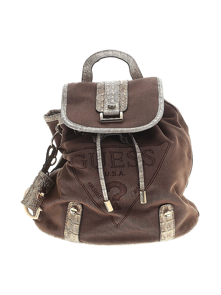 Guess Brown Backpack One Size - 61% off | ThredUp
