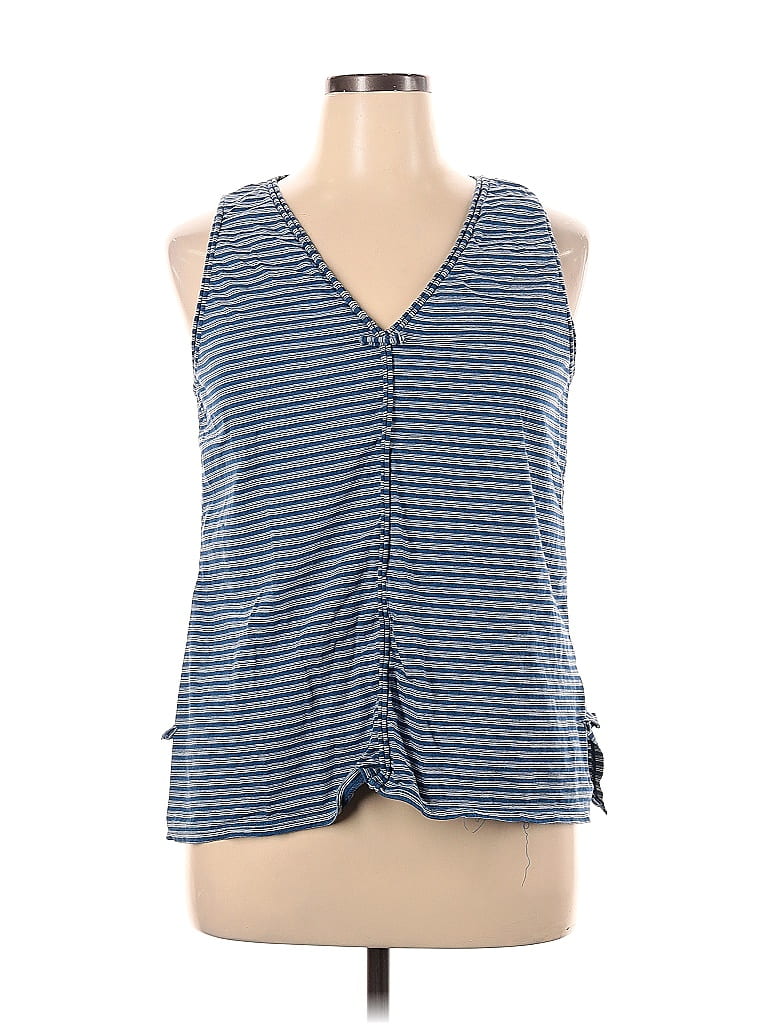 Max Studio 100% Cotton Blue Tank Top Size XL - 50% off | ThredUp