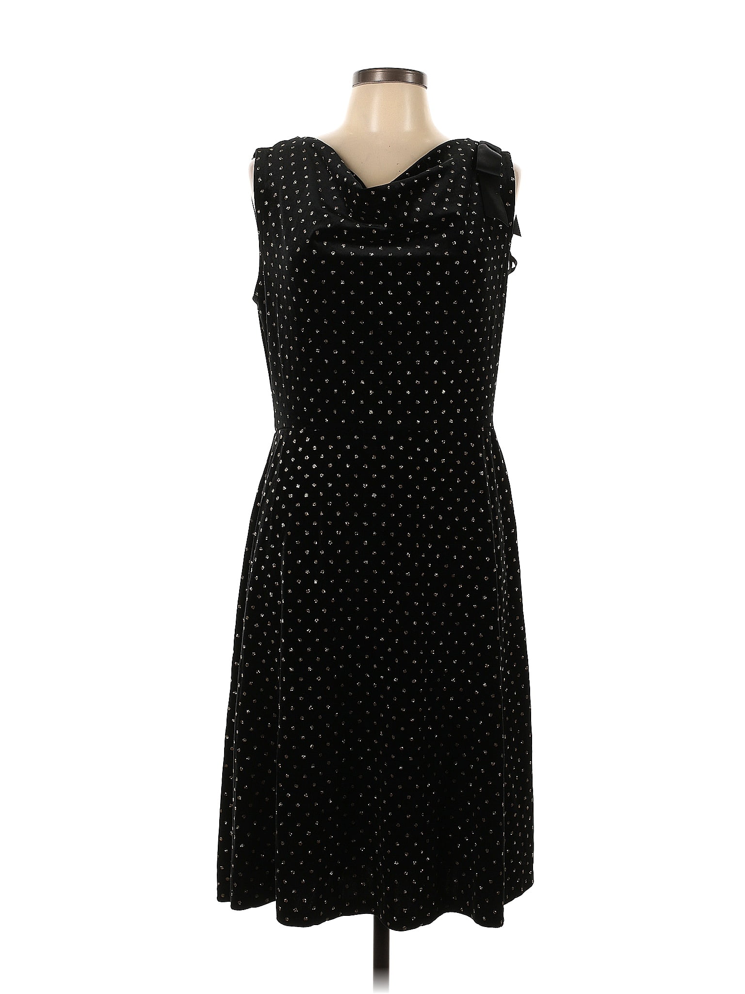 rsvp by TALBOTS Stars Polka Dots Black Cocktail Dress Size L - 77% off ...