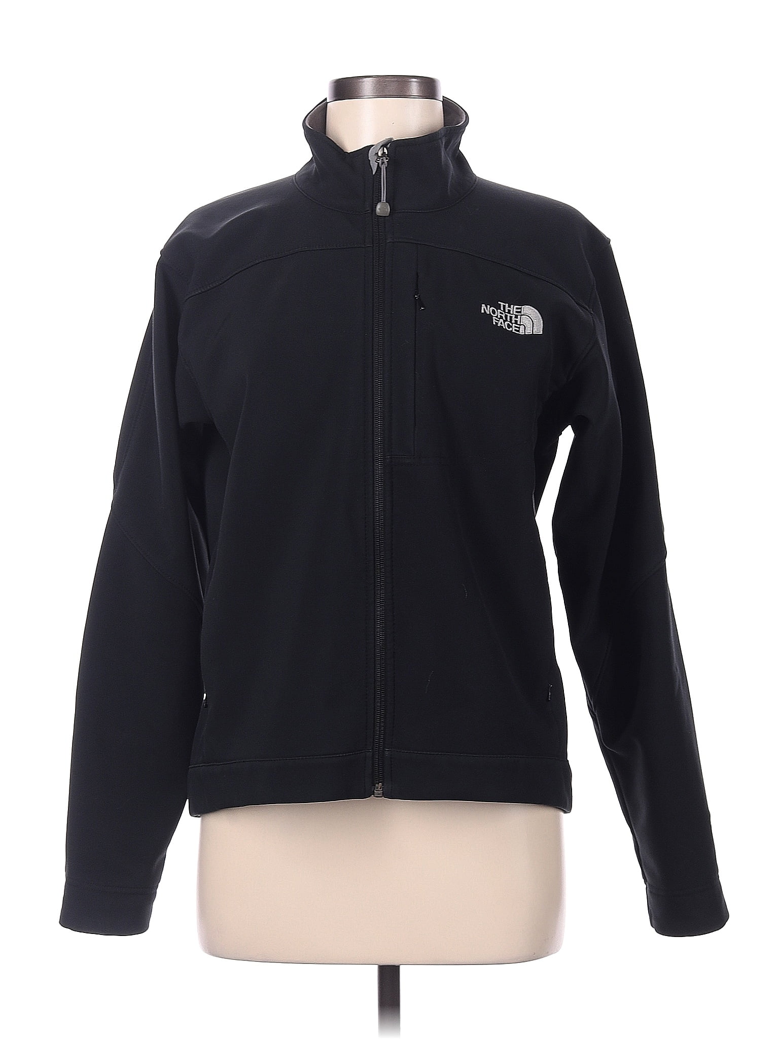 The North Face 100% Polyester Black Track Jacket Size M - 65% off | ThredUp