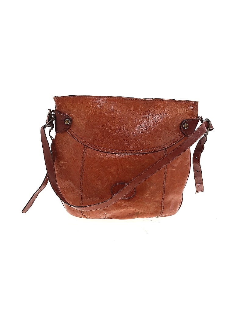 La Moda 100% Leather Brown Leather Shoulder Bag One Size - 73% off ...