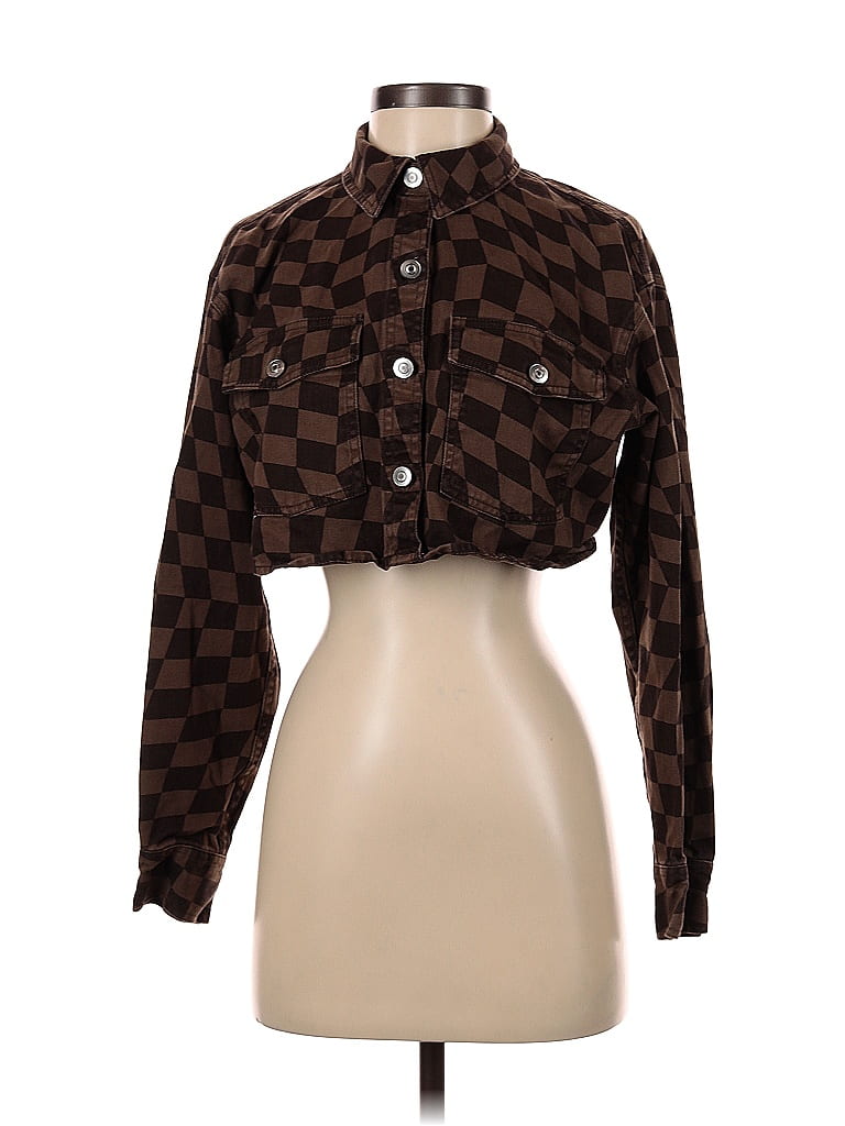 Divided by H&M 100% Cotton Brown Jacket Size XS - 59% off | ThredUp