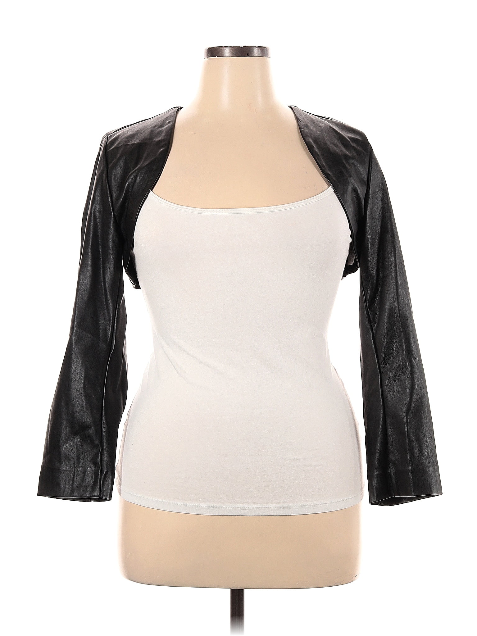 ELOQUII 100% Polyester White Shrug Size 14 (Plus) - 72% off | ThredUp